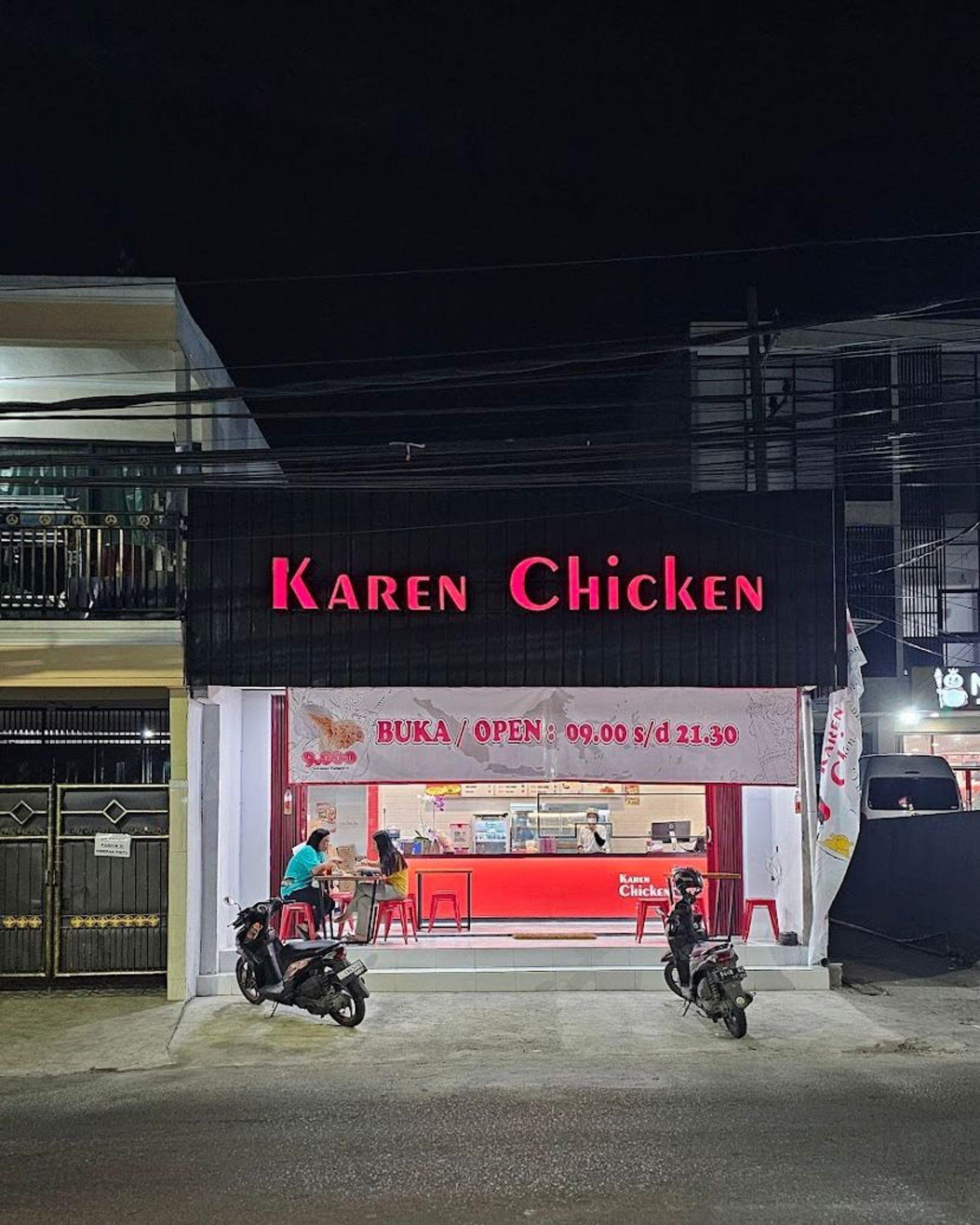 Karen Chicken Surabaya Menu Prices: Location and Opening Hours